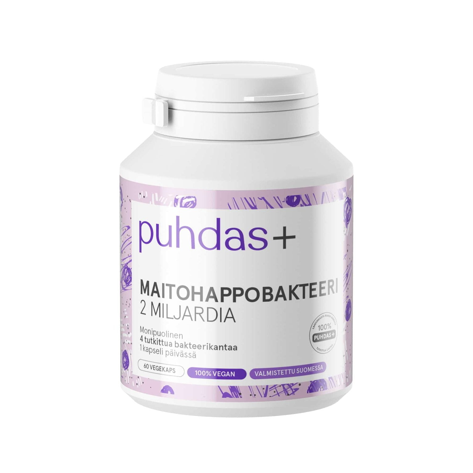 Probiotics Lactic Acid Capsules - Puur Nordic - Puhdas+